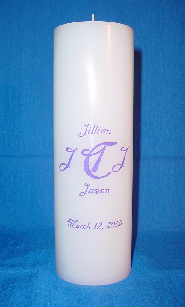 Monogrammed Unity Candles