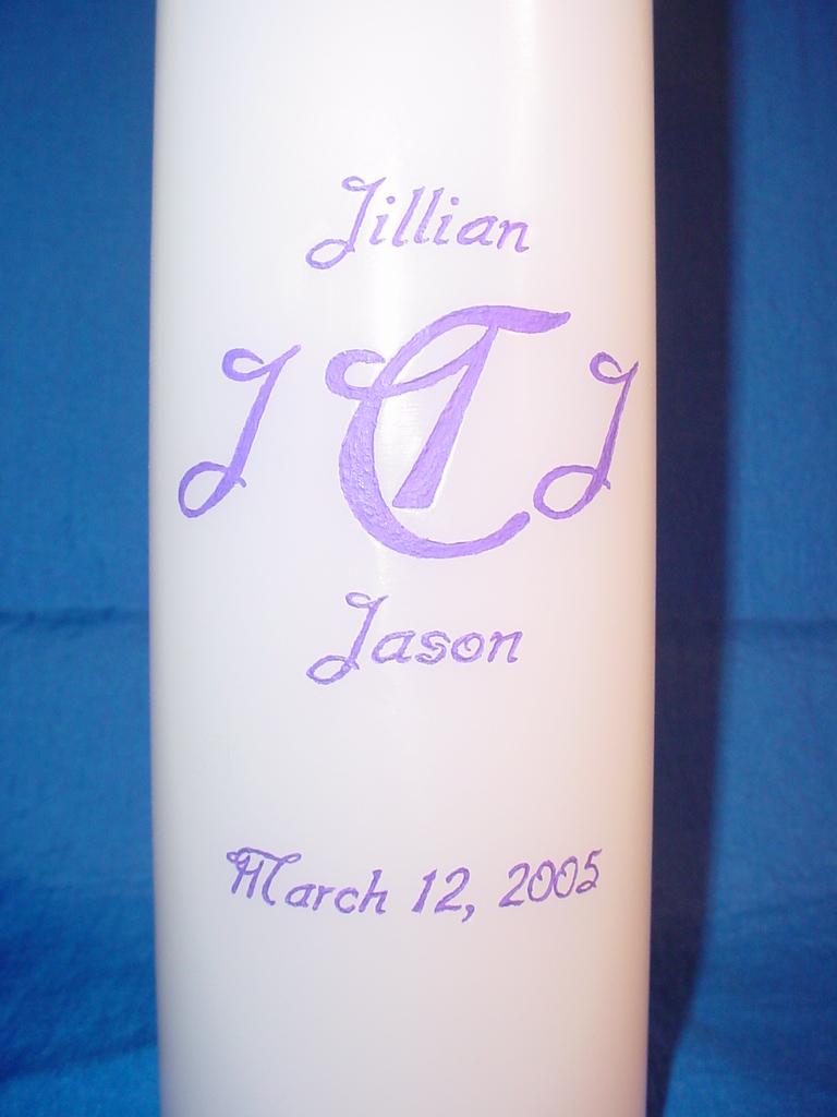 Monogrammed Unity Candles
